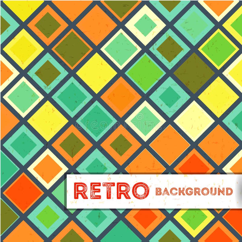 Retro geometric background stock vector. Illustration of book - 77873778