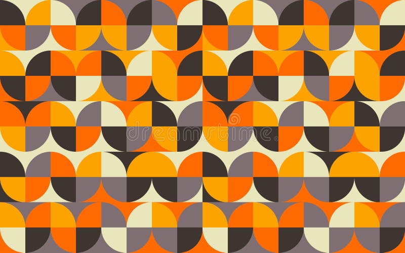 Retro Geometric Pattern Background, Vector Abstract Stock Vector ...