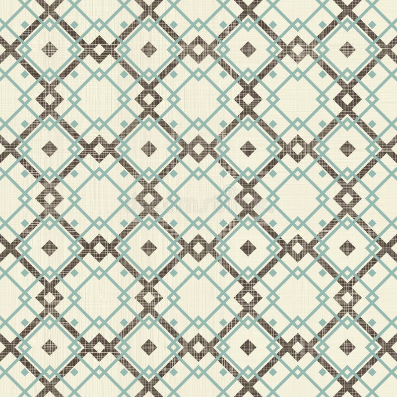 Retro Geometric Seamless Pattern Stock Vector - Illustration of beige ...
