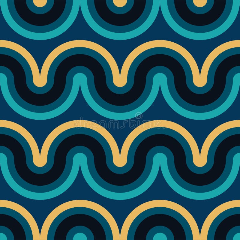 Retro Geometric Seamless Pattern Vector Image Stock Vector ...