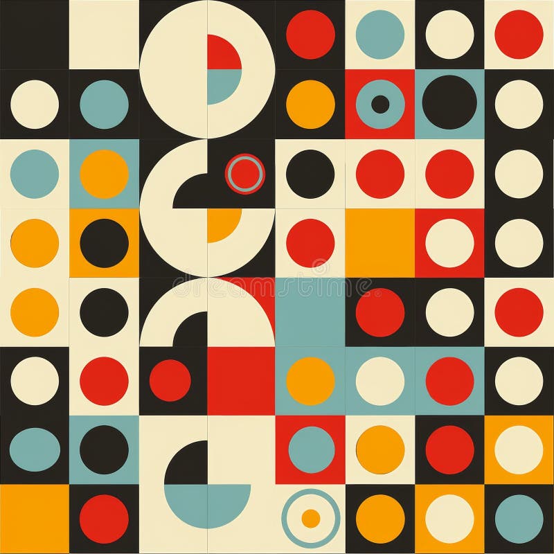 Retro Geometric Shapes stock illustration. Illustration of artwork ...