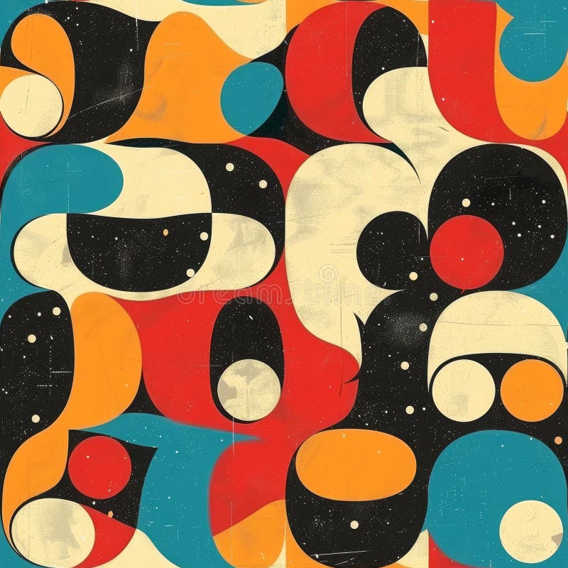 Retro Geometric Shapes stock image. Image of modern - 349862479