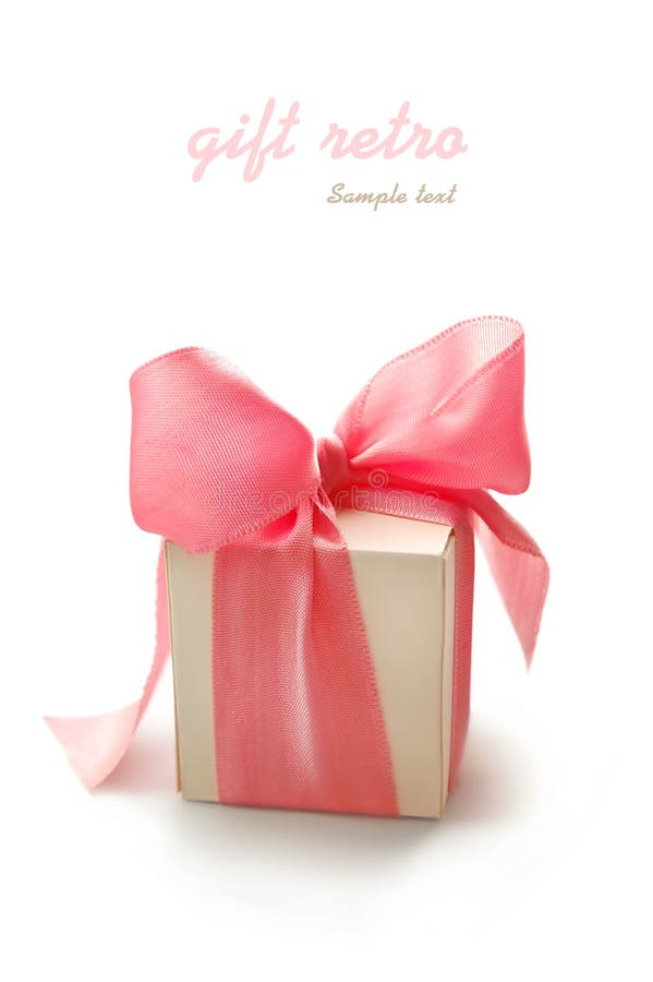 Retro gift box stock image. Image of angle, striped, love - 17154759