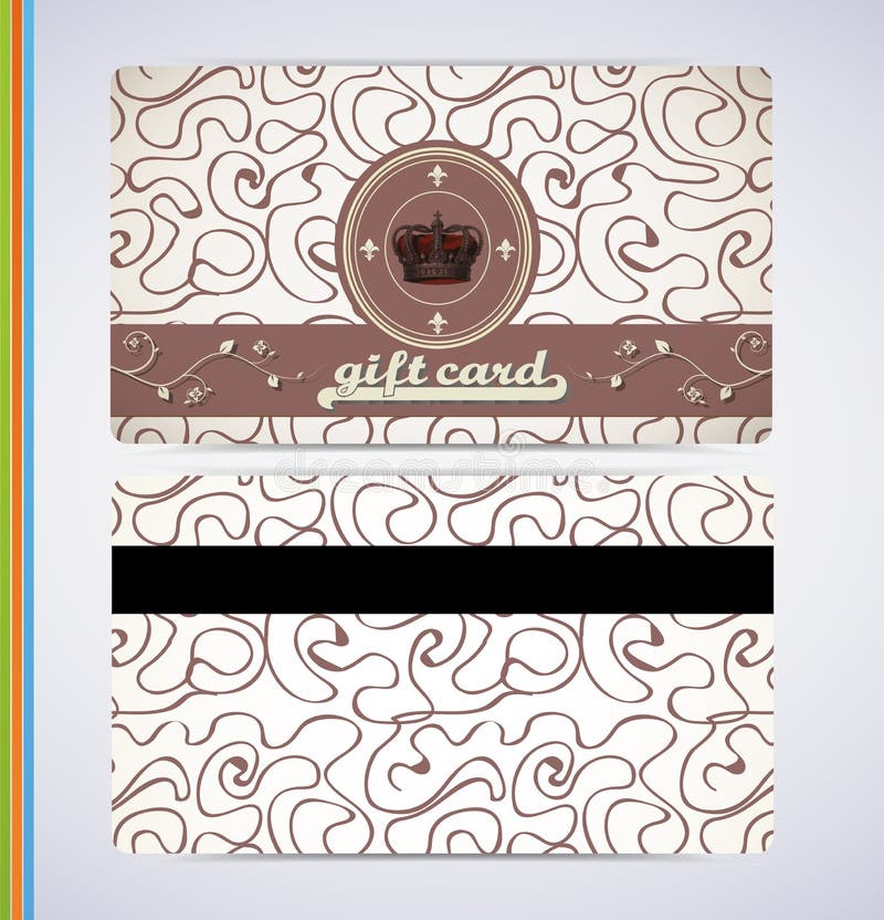 Retro Gift Card stock vector. Illustration of decoration - 25063845