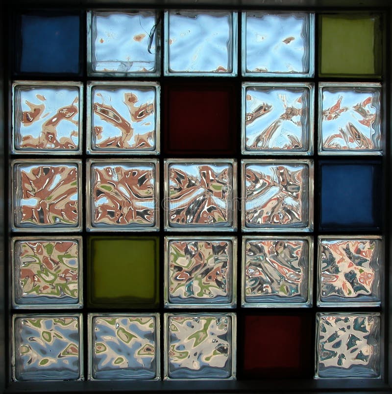 Retro glass bricks stock photo. Image of detail, reflections - 14633278