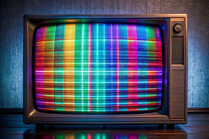 Retro Glitch TV Screen Transition Vibrant Visual Effects for Video ...