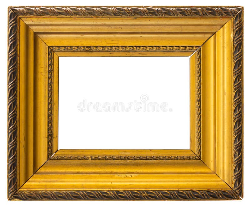 Beautiful Rectangular Frame for a Mirror on Isolated Background Stock ...