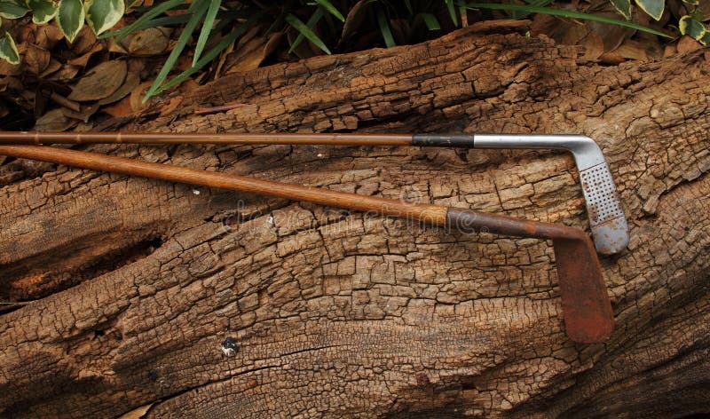 Retro golf clubs stock photo. Image of putt, yesteryear - 93456732