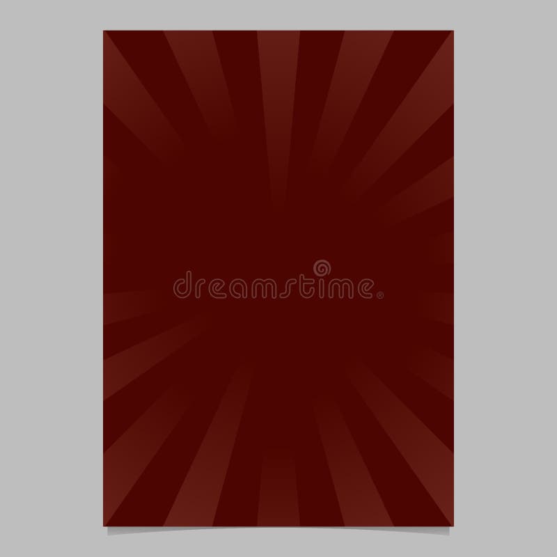 Retro Gradient Ray Burst Flyer Template - Vector Document Illustration ...