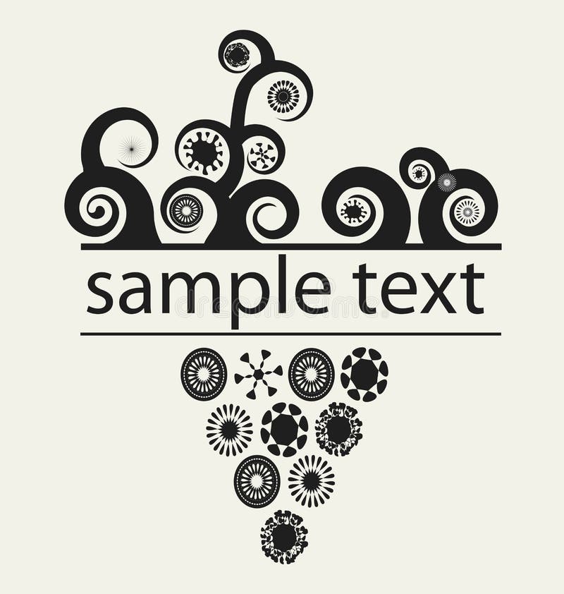 Grape - Design Elements for Wine List Stock Vector - Illustration of ...