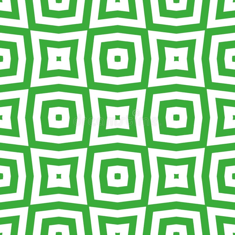 Seamless Retro 60s 70s Style Green and White Wavy Psychedelic Lines and ...