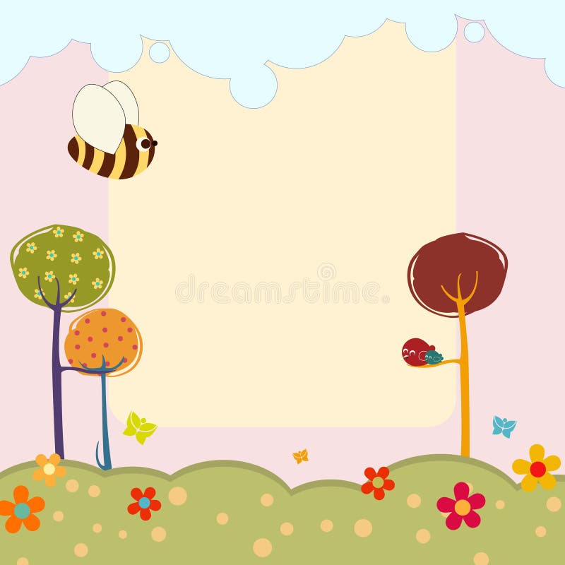 Insect frame stock illustration. Illustration of summer - 30729304