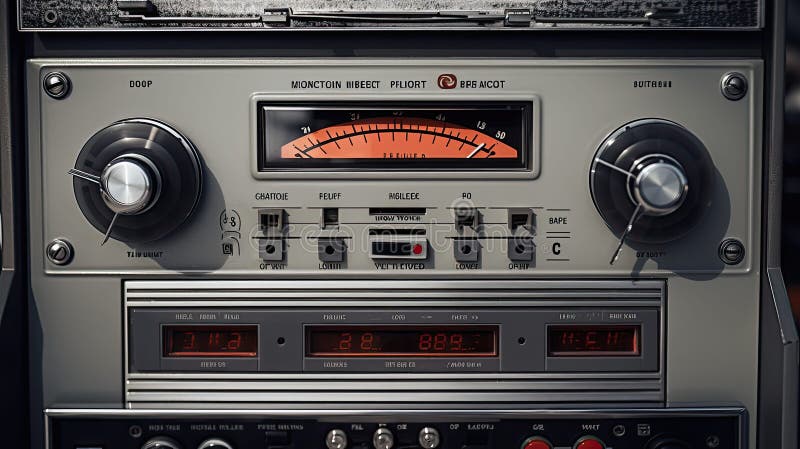 Retro grey play button stock illustration. Illustration of physical ...