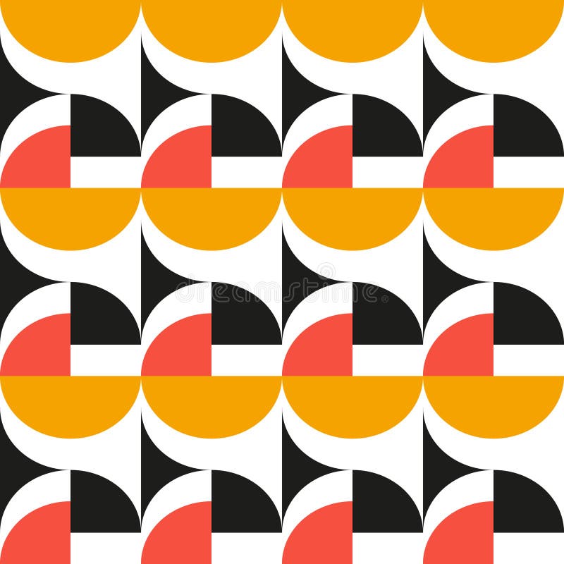 Retro Groove Pattern with Circles in the Style of 70 S Stock Vector ...