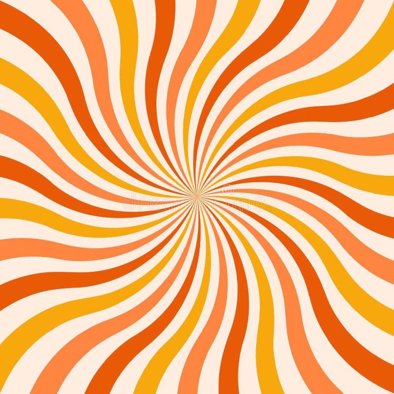 Retro Groovy 70s Background Y2k Aesthetic Sunburst Retro Sun Ray