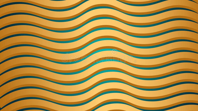 Retro Groovy Wavy Psychedelic Background Simple Abstract Seagreen ...