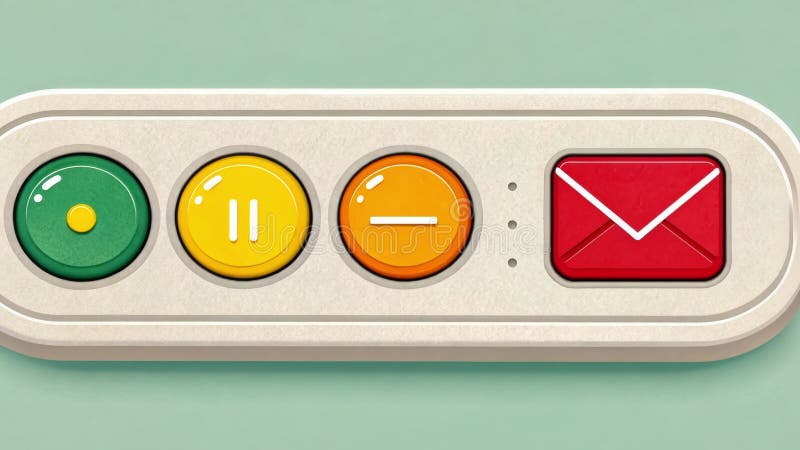 Retro GUI a Minimalist Browser with a Light Grey Toolbar Lined with ...