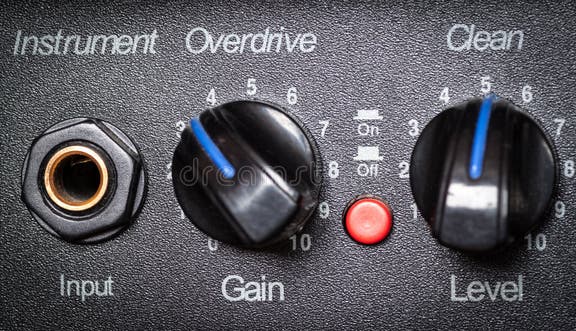 Retro Guitar Amplifier Control Panel. Stock Image - Image of rock ...