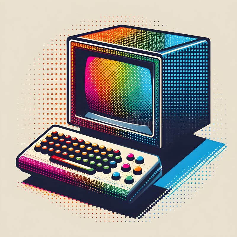 Halftone Colorful Retro Stock Illustrations – 34,474 Halftone Colorful ...