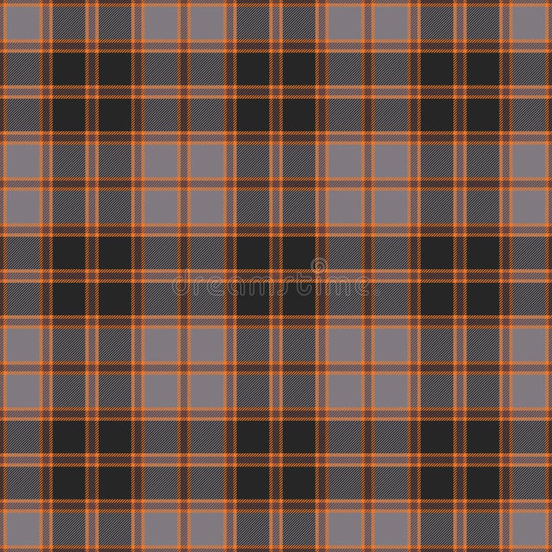 Retro Halloween Plaid Check Seamless Pattern Stock Vector ...