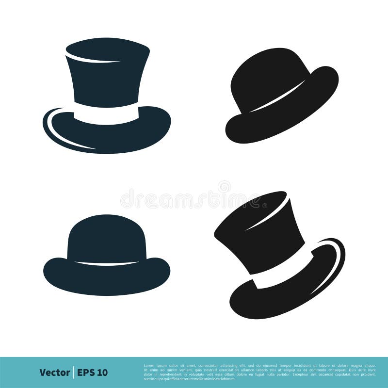 Retro Hat Set Icon Vector Logo Template Illustration Design. Vector EPS ...