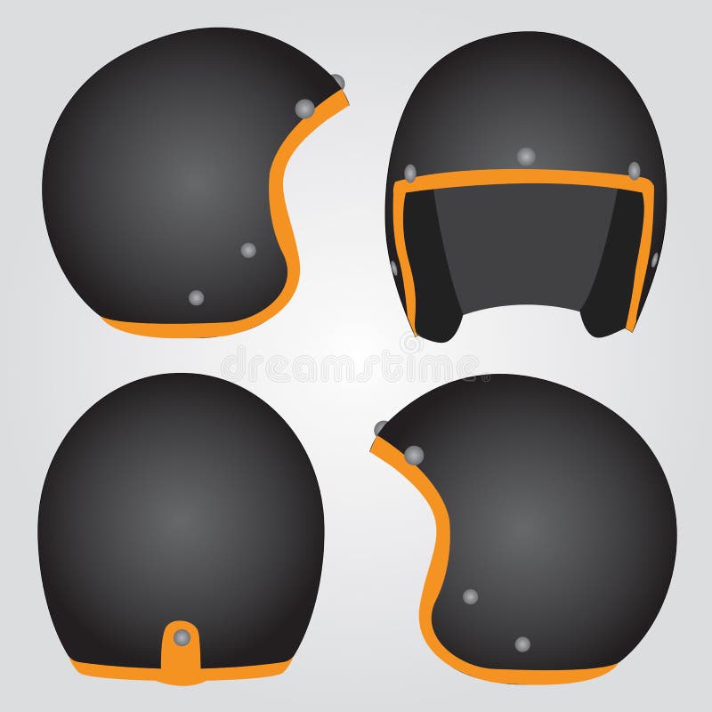Retro Helmet stock vector. Illustration of head, protection - 53488197