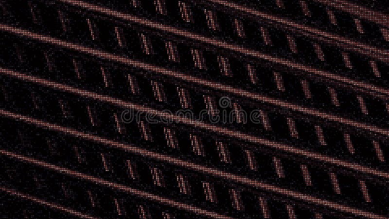 Retro Image with Moving 3d Lines. Motion. 3D Lines Move in Grid on ...