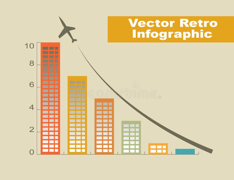 Retro Infographic stock vector. Illustration of design - 46299602
