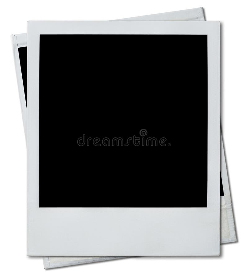 Instant Photo Frame Rear View Stock Photo - Image of antique, surface ...