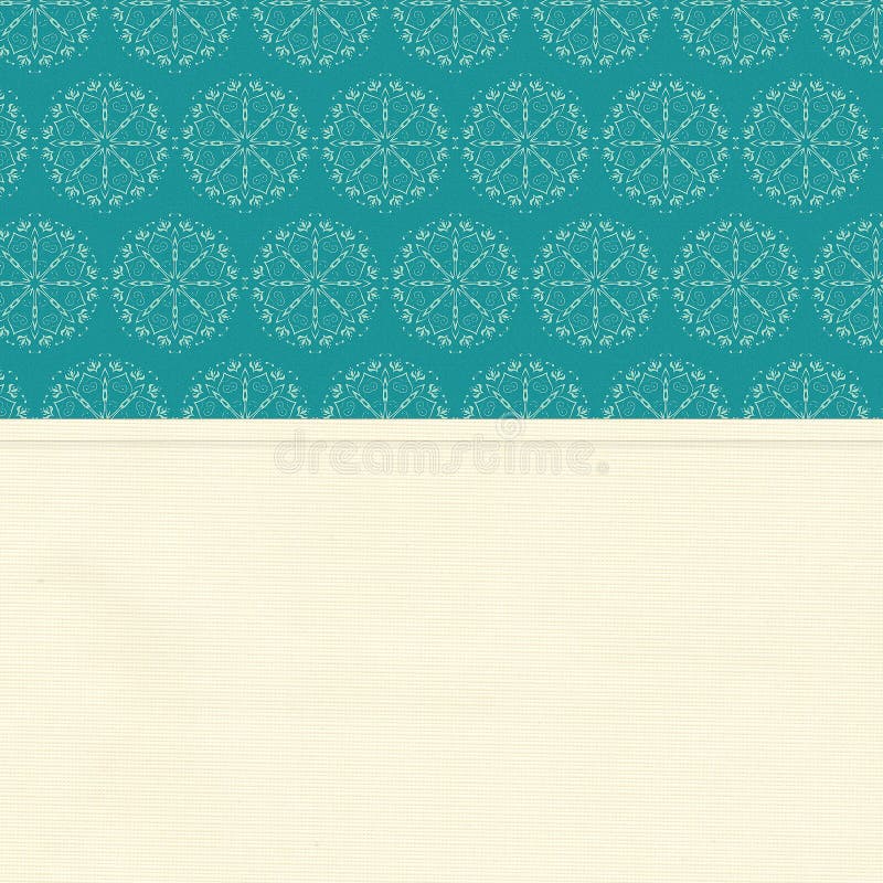 Retro Invitation with Floral Pattern Stock Illustration - Illustration ...