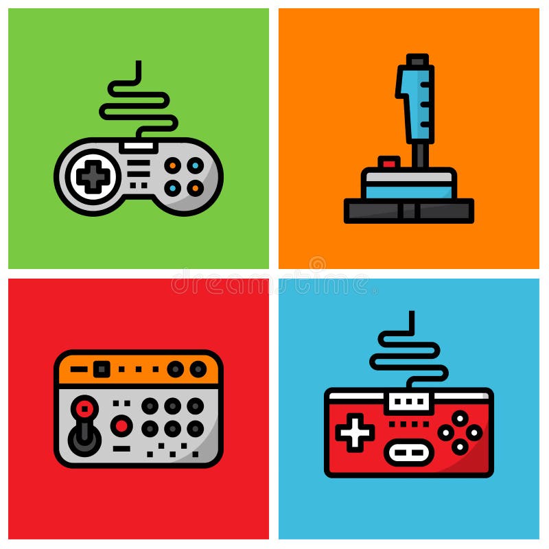 Retro joystick stock illustration. Illustration of handle - 154260213