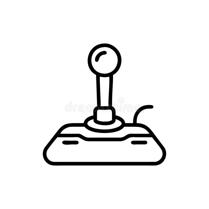 Retro Joystick Icon for Gaming Stock Vector - Illustration of play ...