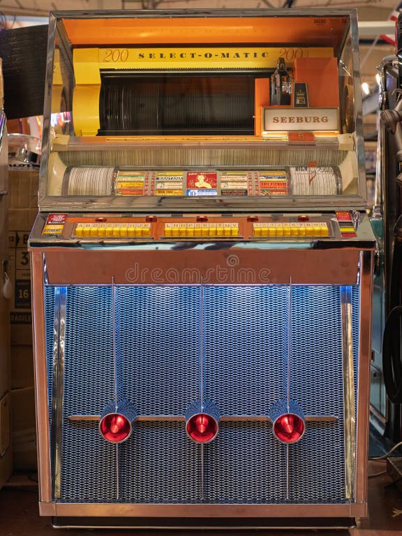 Retro Jukebox: Music and Dance in the 1940s and 1950s Editorial Stock ...