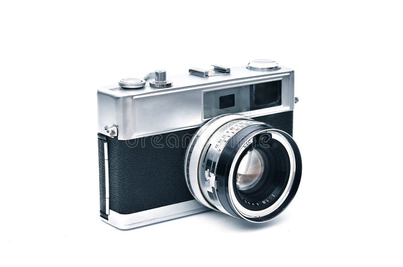 Retro-Kamera stockfoto. Bild von liebhaberei, stahl, sucher - 35466782