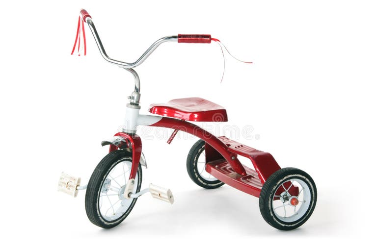 Retro Kid s Red Tricycle stock photo. Image of tricycle - 13174940