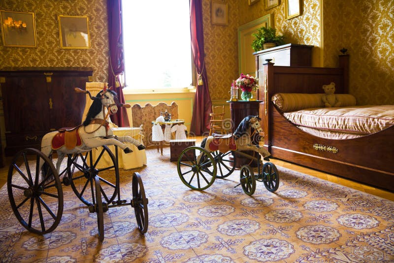 Retro Kids room stock image. Image of tower, built, cradle - 13043049