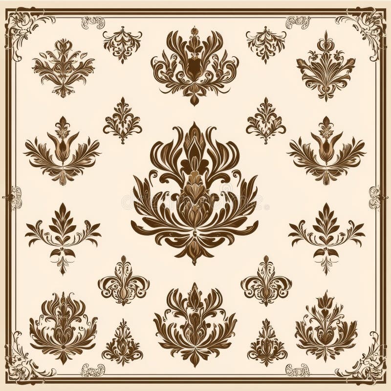 Retro Labels with Flourishes, Swirls of Calligraphy, and Ornamental ...