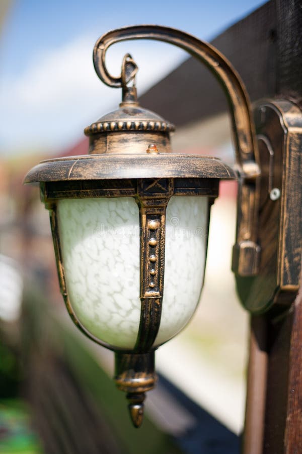 Retro lamp stock image. Image of style, historic, tassels - 15945841