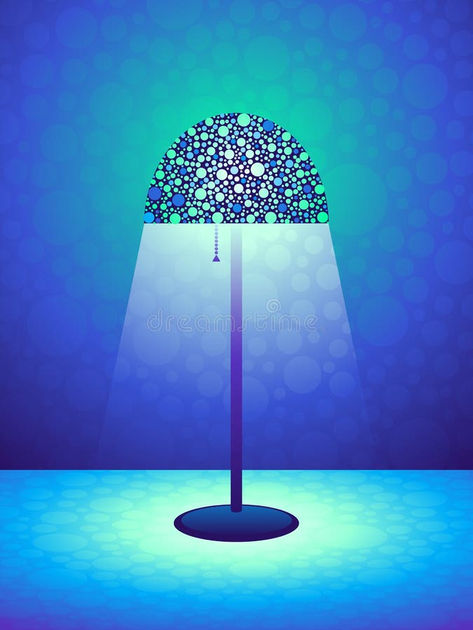 Retro lamp background stock vector. Illustration of blue - 18178445