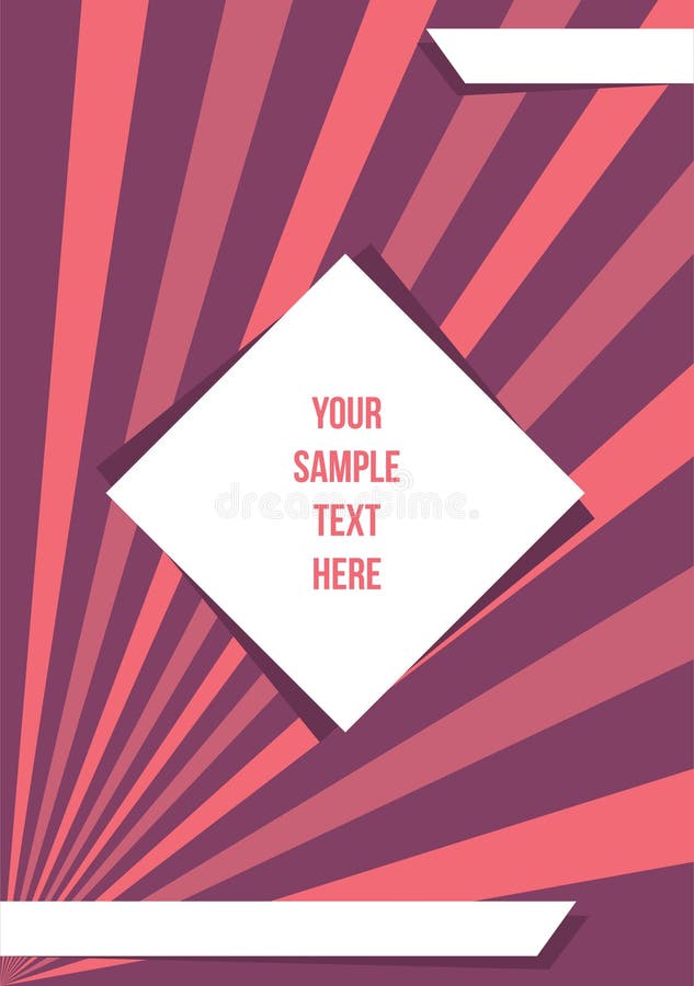 Retro leaflet design stock vector. Illustration of brown - 98669947