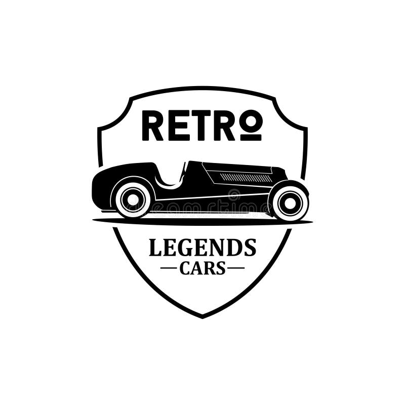 Retro Legends Car Logo Vector Stock Vector - Illustration of identity ...