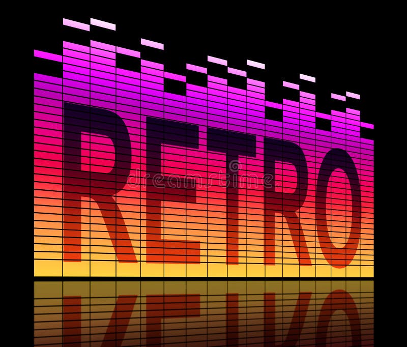 Retro levels concept. stock illustration. Illustration of trend - 109532490