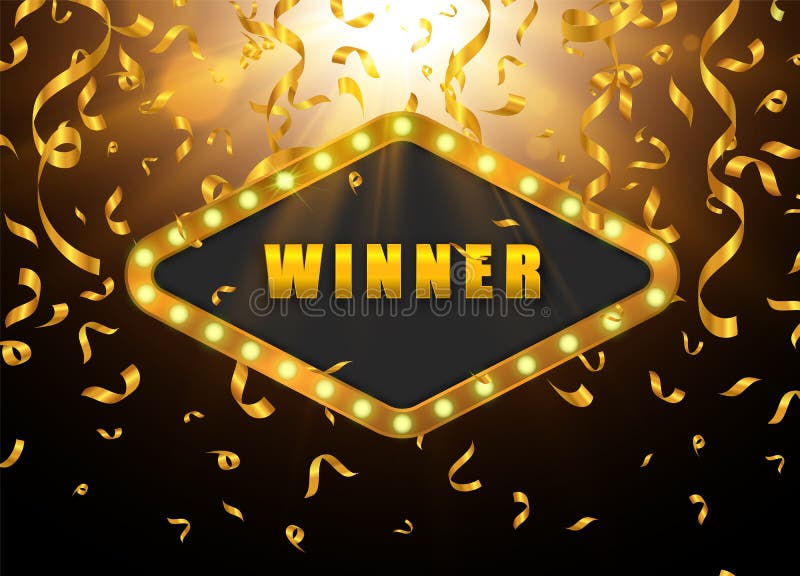 Winner frame stock illustration. Illustration of ribbon - 27561743