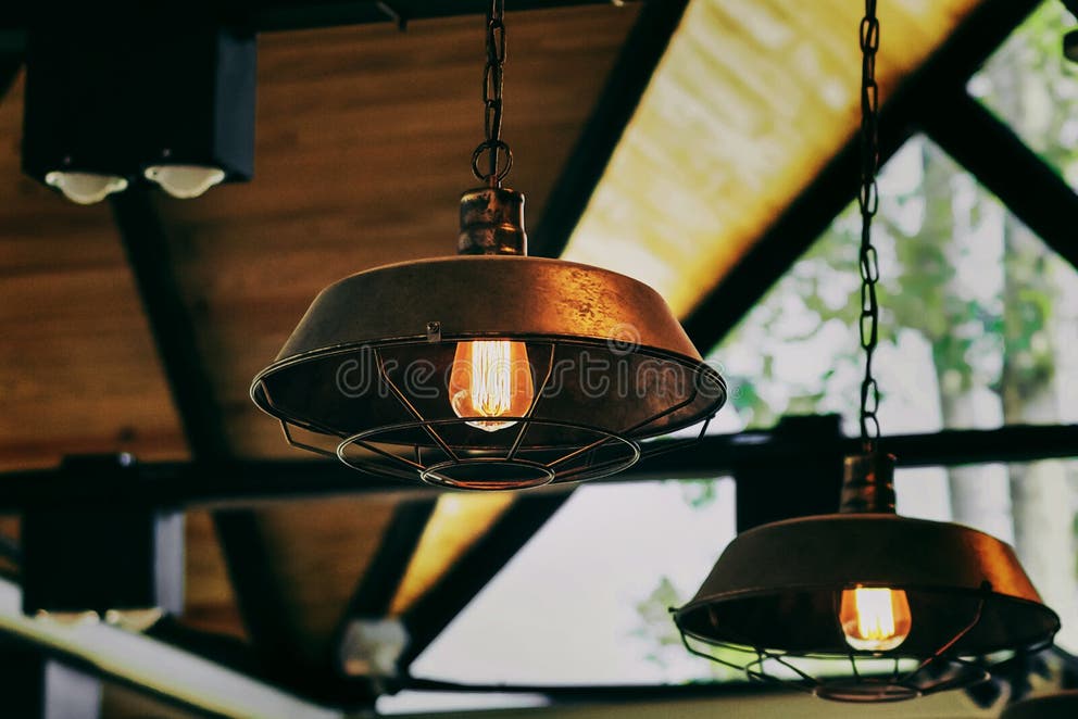 Retro lighting decor stock image. Image of night, light - 115192529