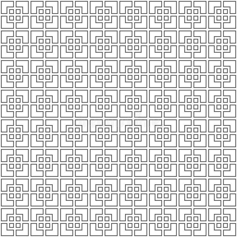 Seamless Outline Floral Pattern Stock Vector - Illustration of pattern ...