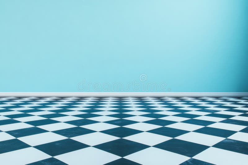 Retro Linoleum Flooring in Studio Stock Illustration - Illustration of ...