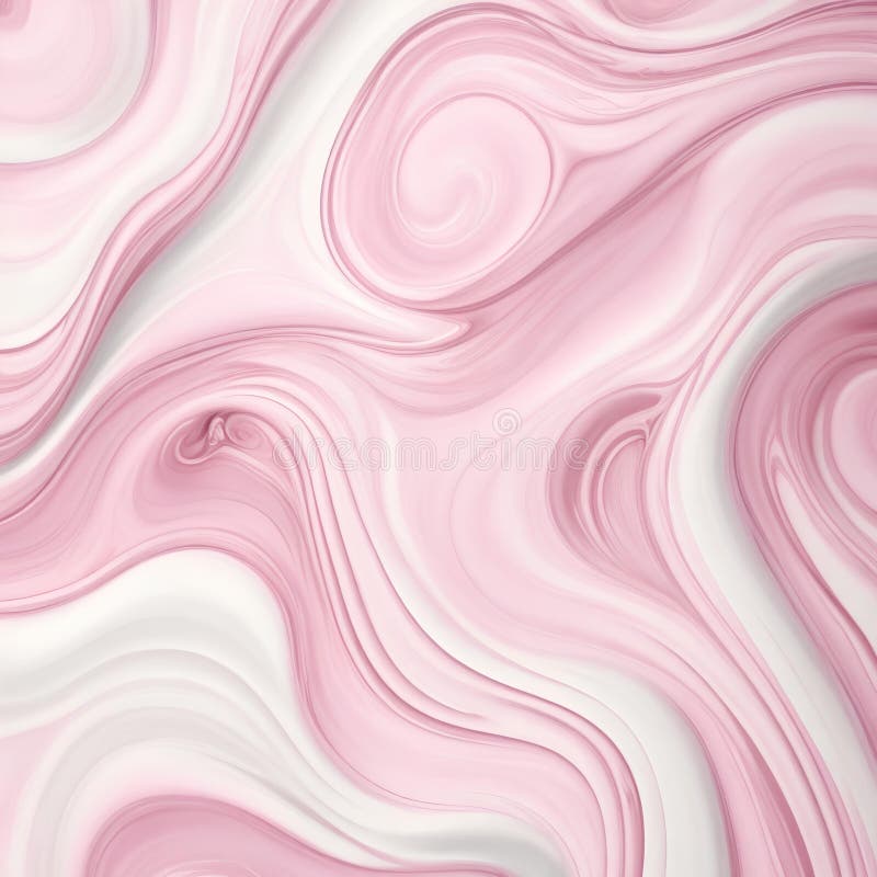 Retro Liquid Swirl Abstract in Soft Pink Generative AI Stock ...