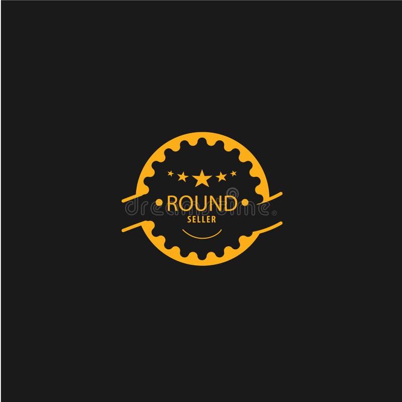 Retro Logo Design Illustration Round Shape Monogram Stock Vector ...