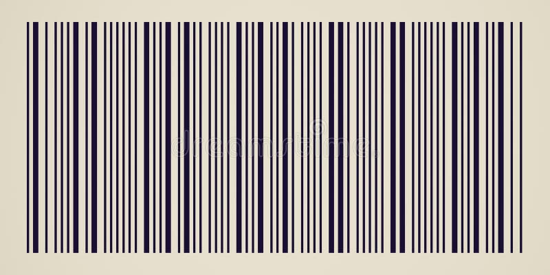 Retro look Barcode stock illustration. Illustration of black - 40212505