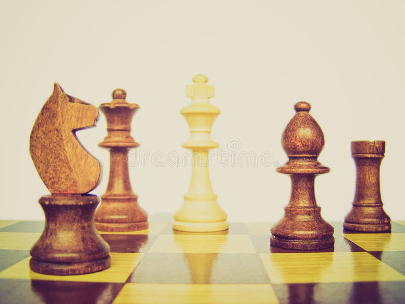 Retro look Chess checkmate stock image. Image of board - 40763349